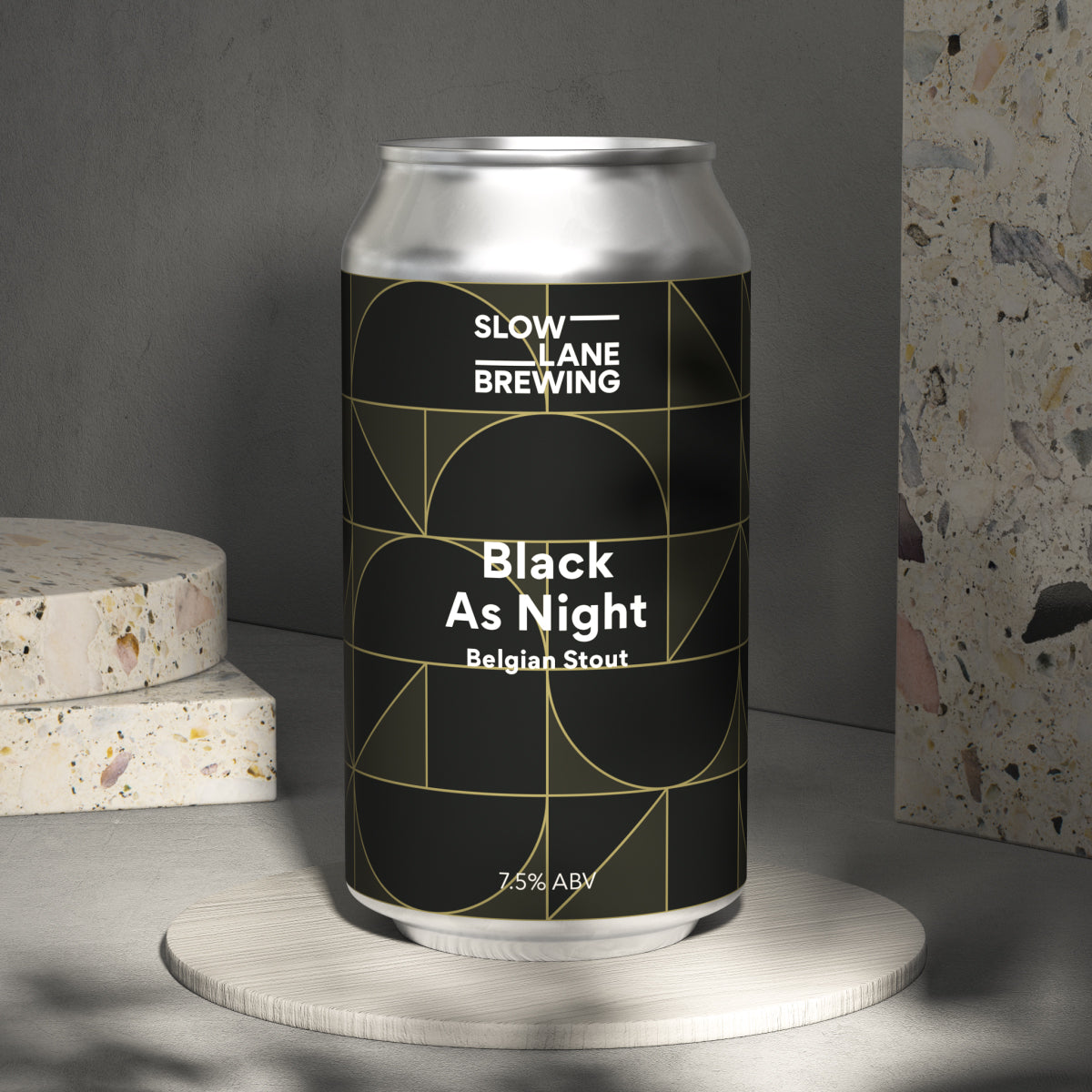 Black as Night - Belgian Stout 8.5% – Slow Lane Brewing
