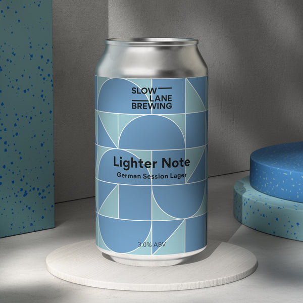 Lighter Note - German Session Lager 3% – Slow Lane Brewing