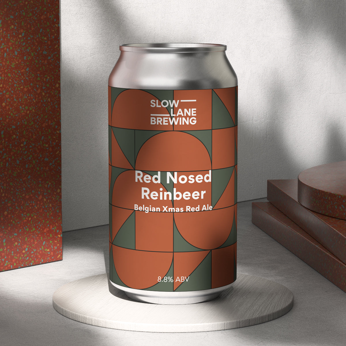 Red Nosed Reinbeer - Belgian Xmas Red Ale 8.8% – Slow Lane Brewing