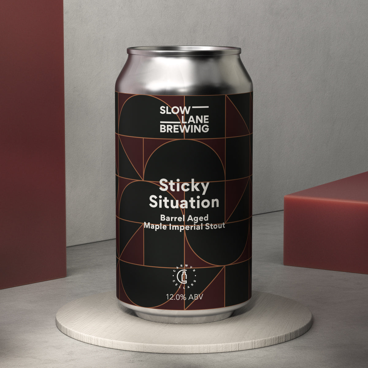 Sticky Situation - Barrel Aged Maple Imperial Stout 12% – Slow Lane Brewing