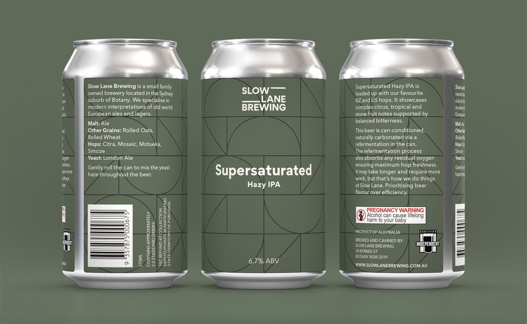 Supersaturated - Hazy IPA 6.7% – Slow Lane Brewing
