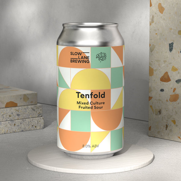 Tenfold - Mixed Culture Fruited Sour 8% – Slow Lane Brewing