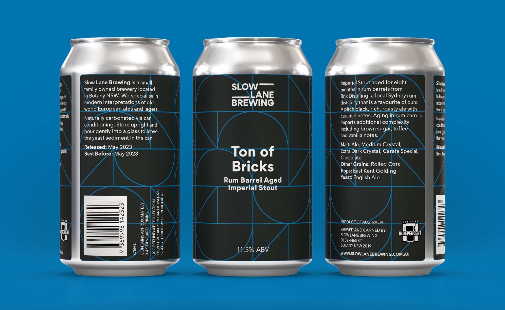 Ton of Bricks - Rum Barrel Aged Imperial Stout 11.5% – Slow Lane Brewing