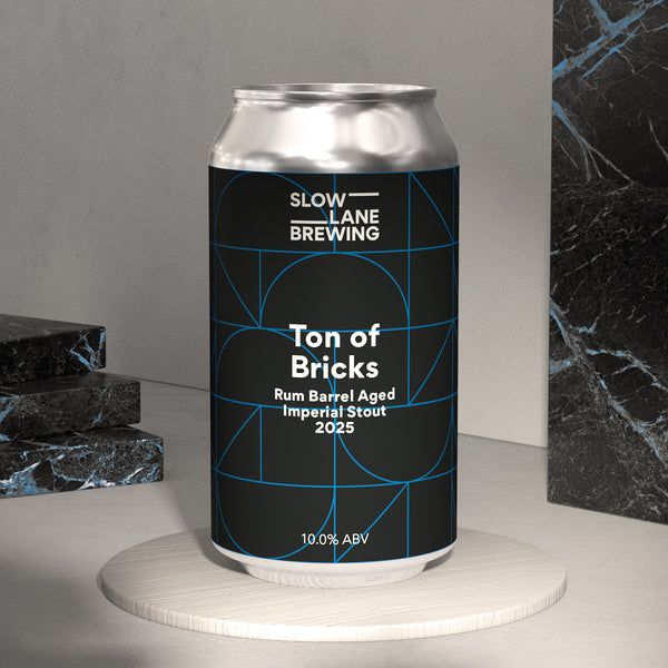 Ton of Bricks - Rum Barrel Aged Imperial Stout 2025 10% – Slow Lane Brewing