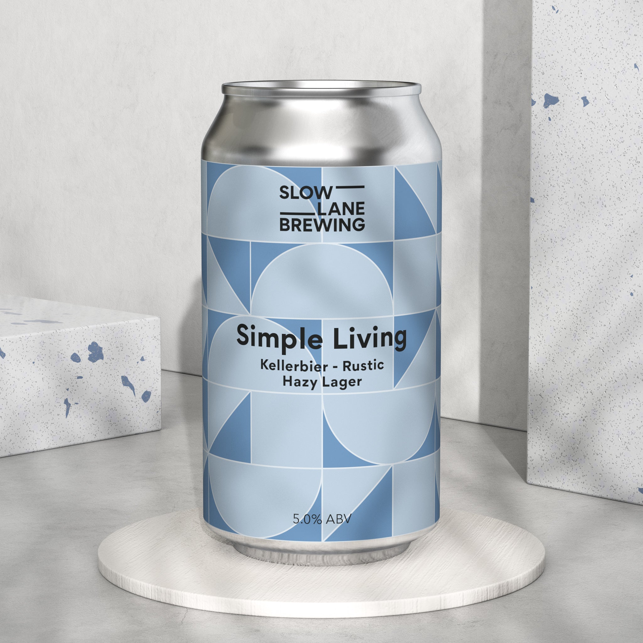 Simple Living - Kellerbier Rustic Hazy Lager 5% – Slow Lane Brewing