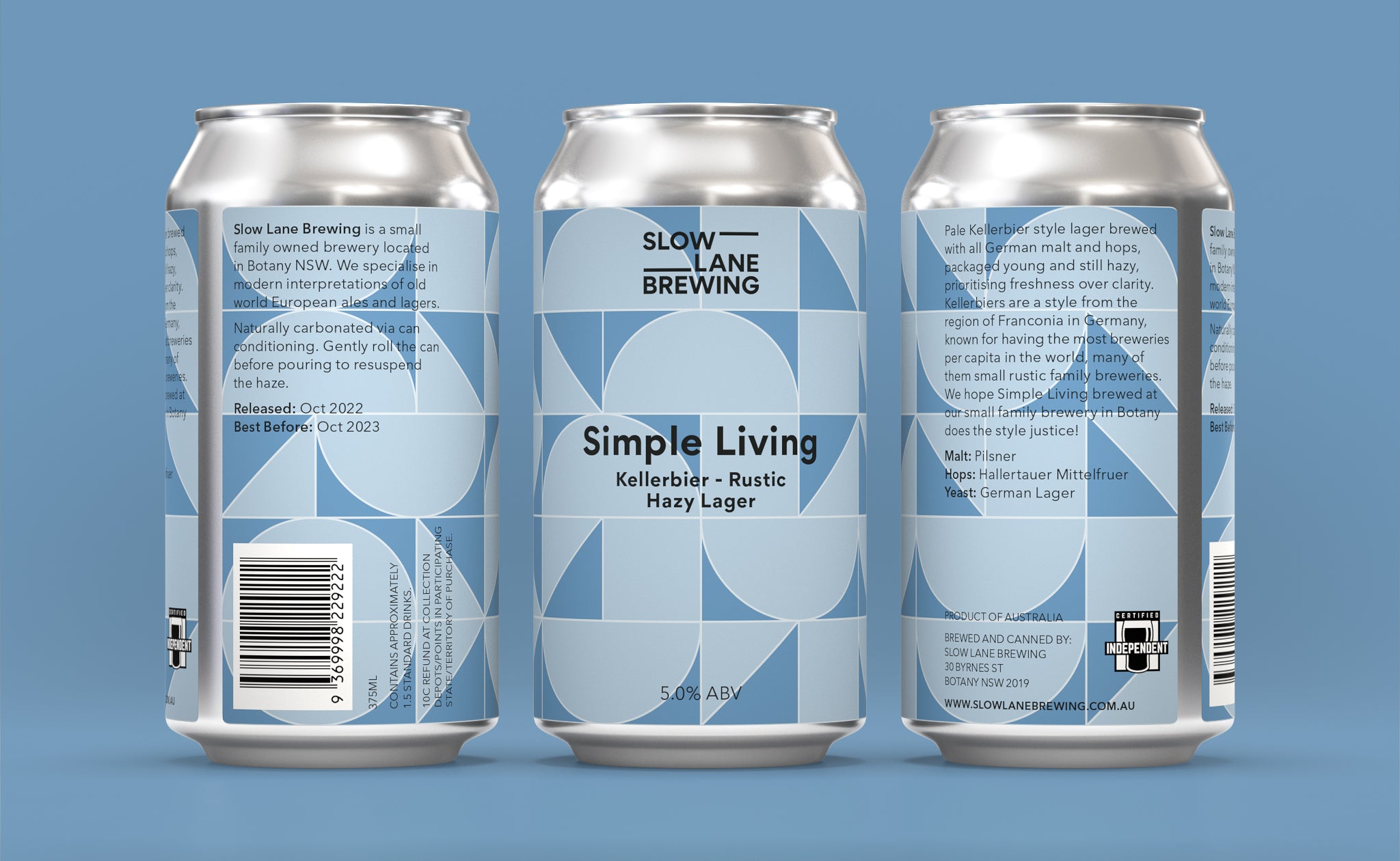 Simple Living - Kellerbier Rustic Hazy Lager 5% – Slow Lane Brewing